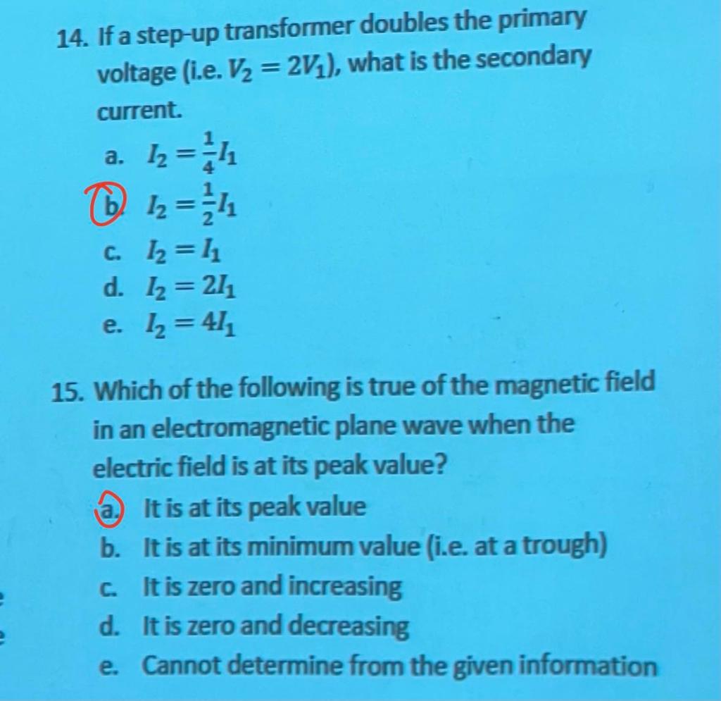 Solved 14. If a step-up transformer doubles the primary | Chegg.com