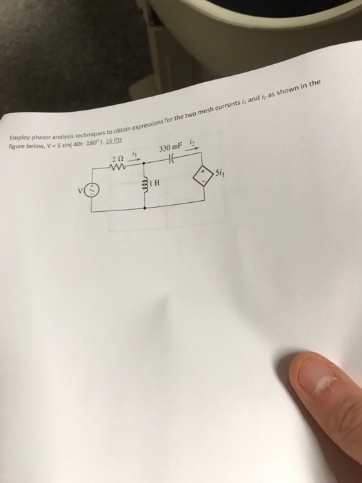 Solved Employ phasor analysis techniques to obtain | Chegg.com
