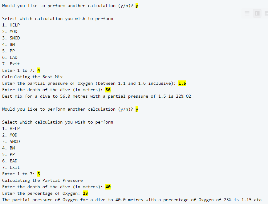 Underlying Concepts and Formulas In scuba diving most | Chegg.com