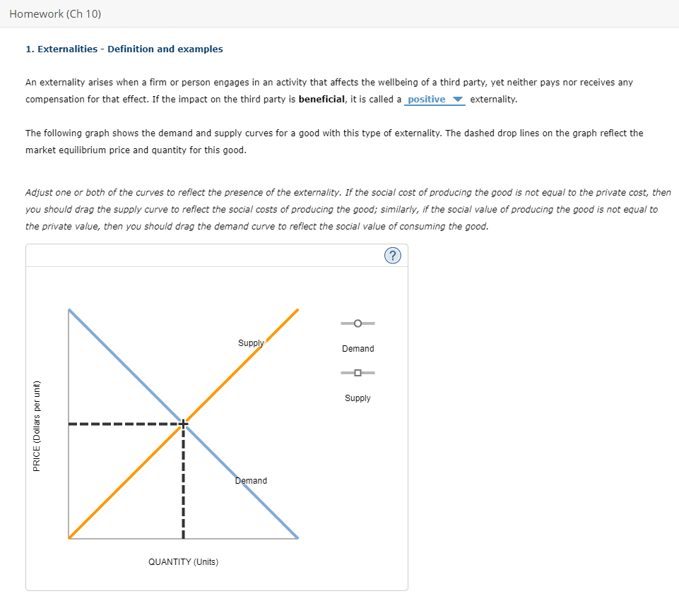 Solved 1. Externalities - Definition and examples An | Chegg.com
