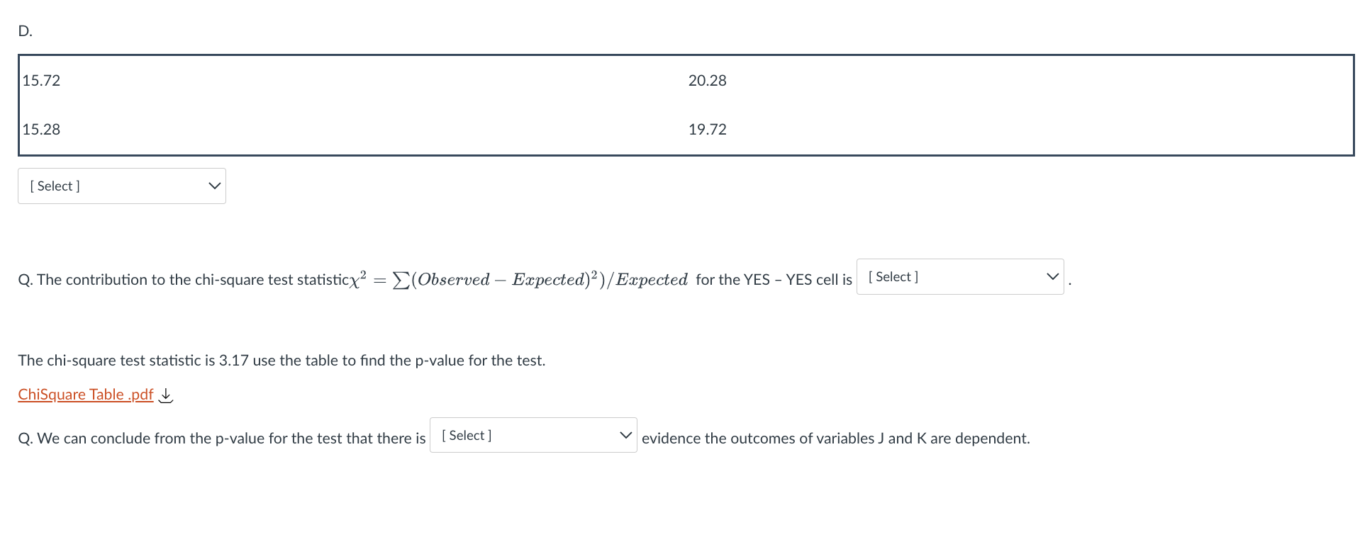 Solved Q. Which of the following represents the table of | Chegg.com