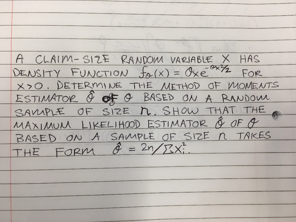 Solved L A CLAIM-SIZE RANDOM VARIABLE X HAS DENSITY FUNCTION | Chegg.com
