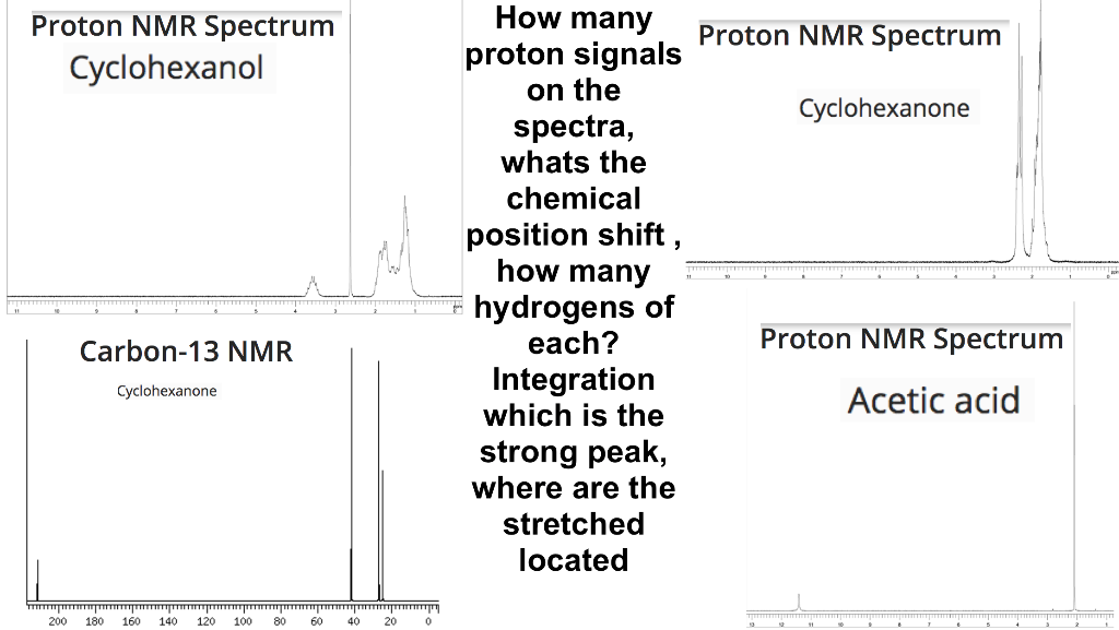 Solved How many Proton NMR Spectrum Cyclohexanol Proton NMR | Chegg.com