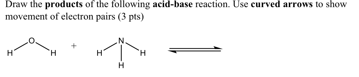 Solved Draw the products of the following acid-base | Chegg.com