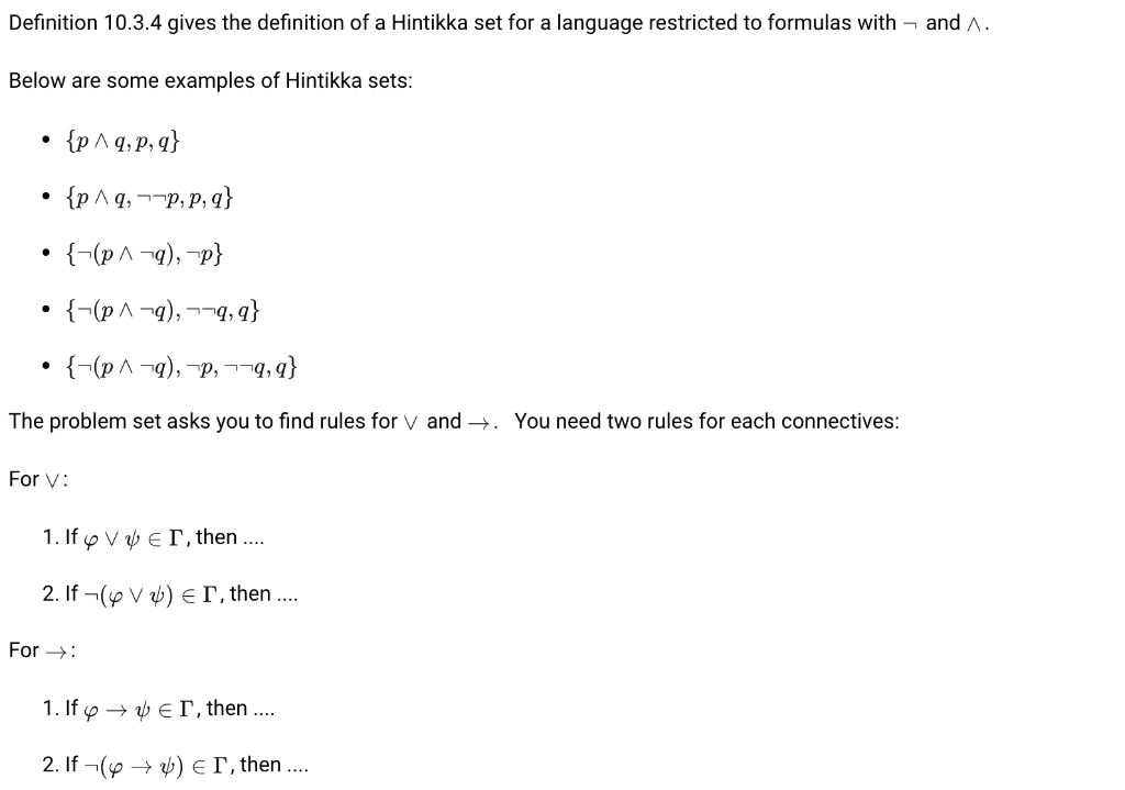 Q1 5 Points In Section 3.10 of Chiswell & Hodges, | Chegg.com