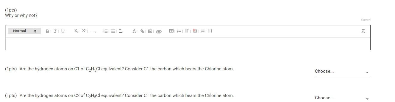 Solved (7pts) Chloroethane (1 pts) Draw the staggered Newman | Chegg.com