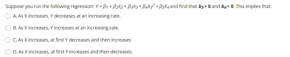 Solved Suppose you run the following regression: | Chegg.com