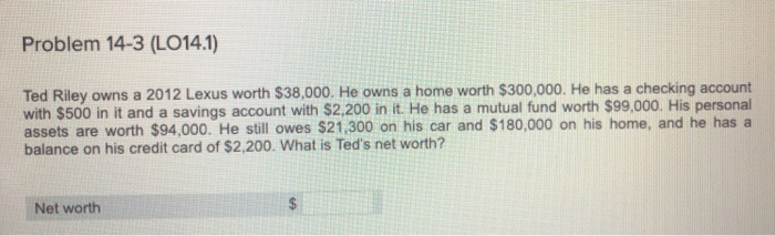 Solved Problem 14-3 (LO14.1) Ted Riley owns a 2012 Lexus | Chegg.com