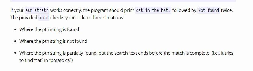 Group Project 5: 'strstr' with string instructions | Chegg.com