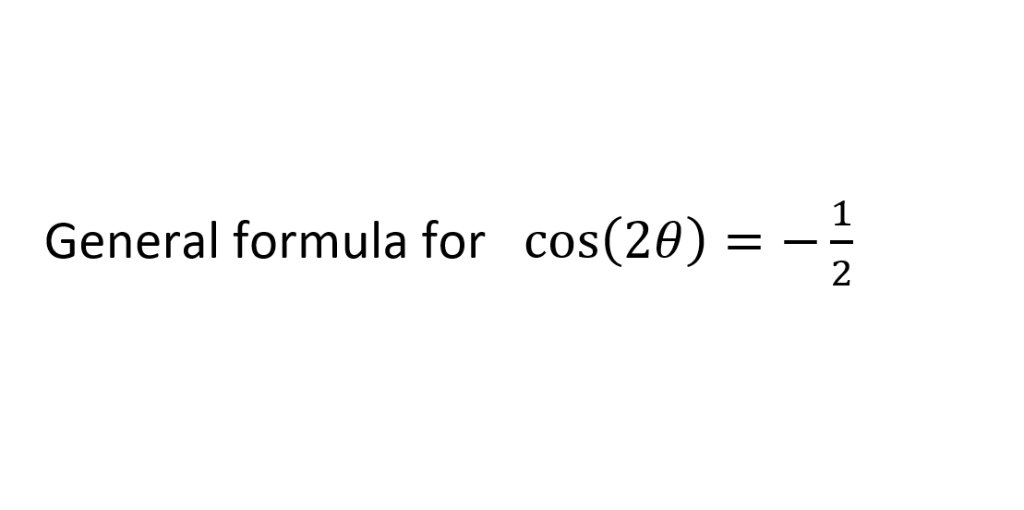 Solved 1 General formula for cos(20) -5 2 | Chegg.com