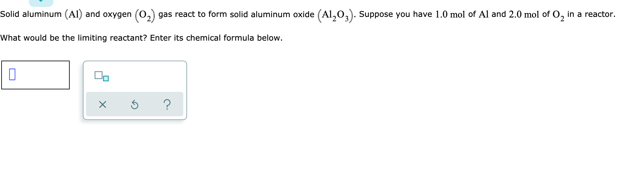 Solved Solid aluminum (Al) and oxygen (O2) gas react to form | Chegg.com