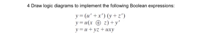 Solved 4 Draw logic diagrams to implement the following | Chegg.com