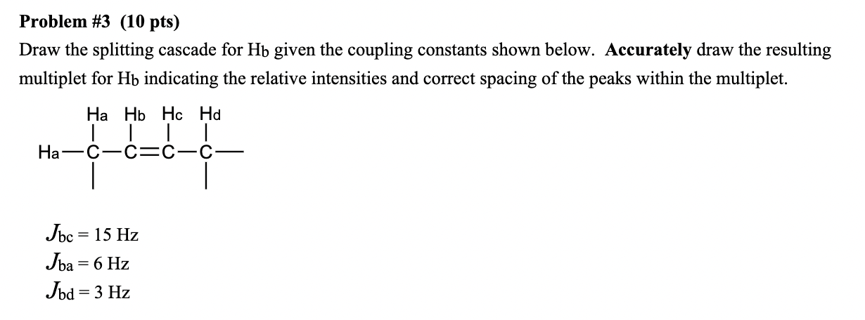 Solved Problem #3 (10 ﻿pts)Draw the splitting cascade for Hb | Chegg.com