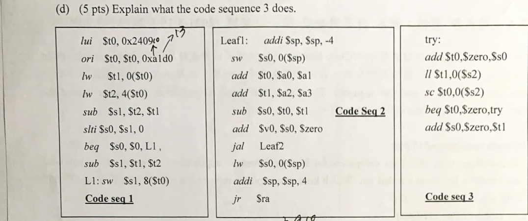 - Instructions and decoding/encoding (26 pts) Assume | Chegg.com