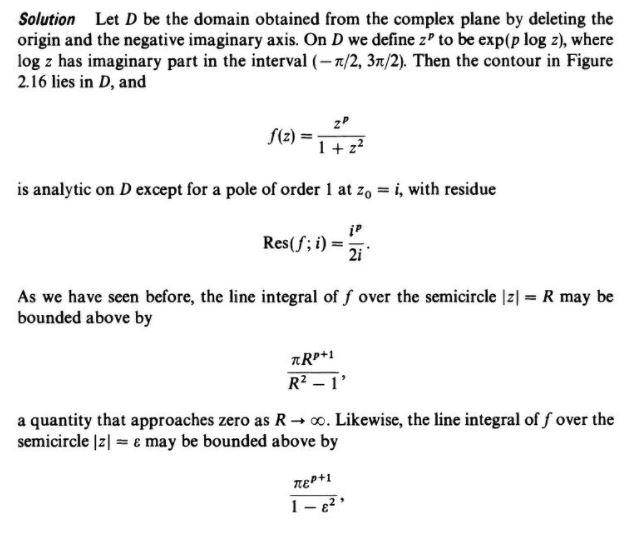 Solved TE Use the “keyhole" contour in Figure 2.17 in the | Chegg.com