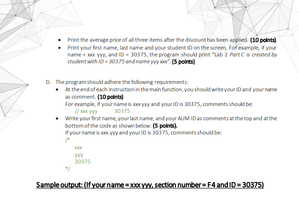 Solved Write A C Program To Do The Following The Program S Chegg