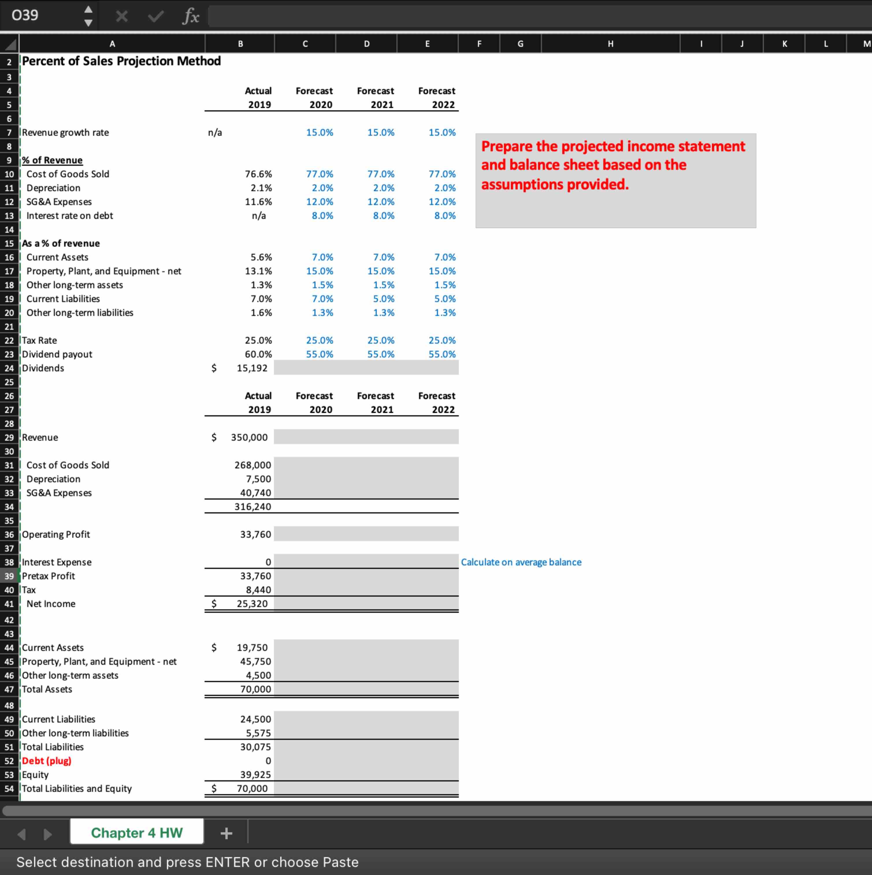 Solved Second time posting. *Excel Formulas Only Please* | Chegg.com