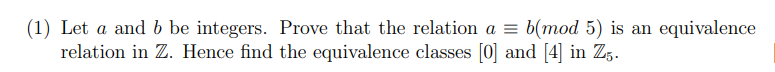 Solved (1) Let \\( a \\) and \\( b \\) be integers. Prove | Chegg.com