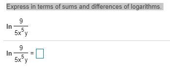 Solved Express in terms of sums and differences of | Chegg.com