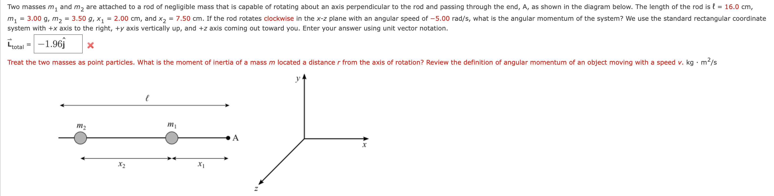 Solved angular velocity of the system after the collision. | Chegg.com