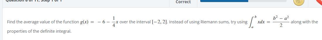 Solved Find the average value of the function g(x)=−6−41x | Chegg.com