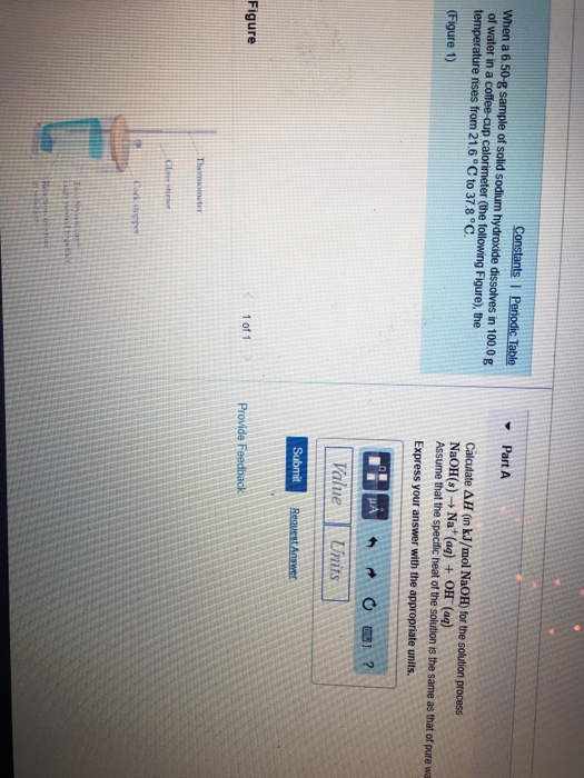 Solved Constants Perodic Table Part A When a 6.50-g sample | Chegg.com