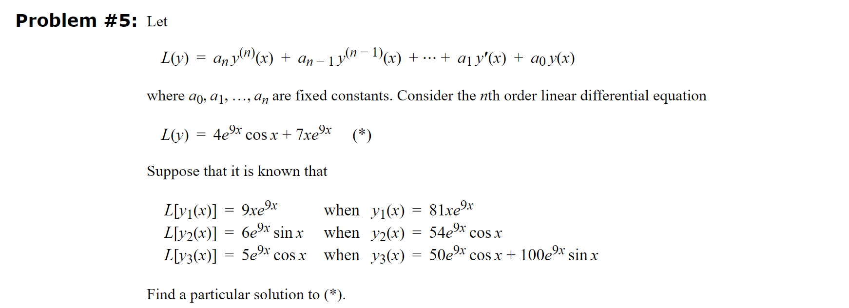 Solved Problem \# 5: Let | Chegg.com