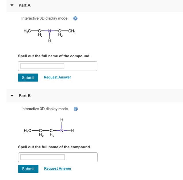 Solved ? Part A Interactive 3D display mode H.CCNC-CH H2 | Chegg.com