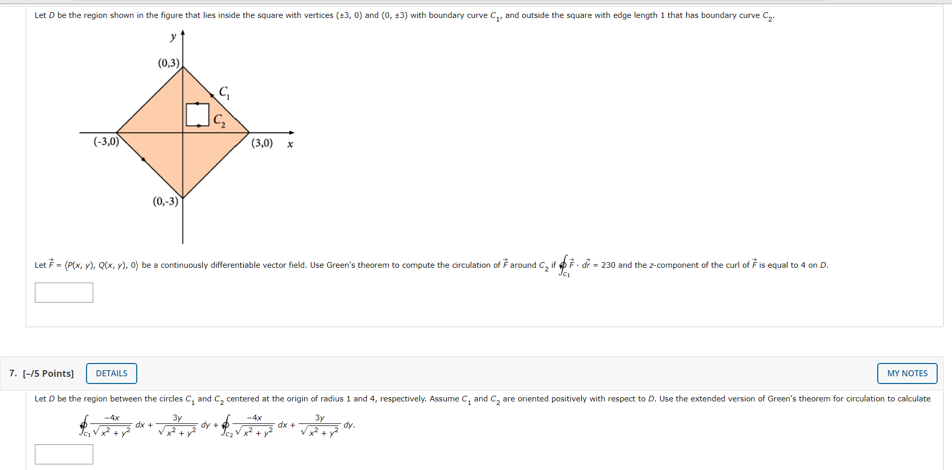 Solved Let D be the region shown in the figure that lies | Chegg.com