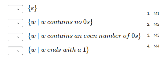 Solved Four finite automata M1, M2, M3, M4 are shown in the | Chegg.com