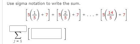 Solved Use sigma notation to write the sum. + [:(*) + | Chegg.com