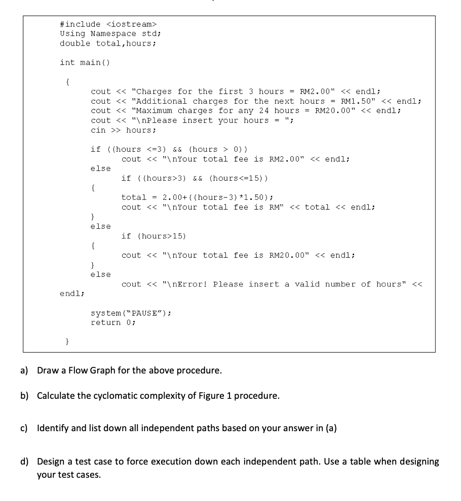 Solved Include Using Namespace Std Double Total Hours 
