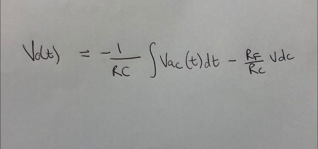 Solved Deduce the formula for the integrator. (It is the one | Chegg.com