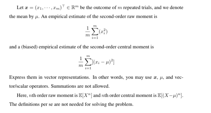 Solved Let x=(x1,⋯,xm)⊤∈Rm be the outcome of m repeated | Chegg.com
