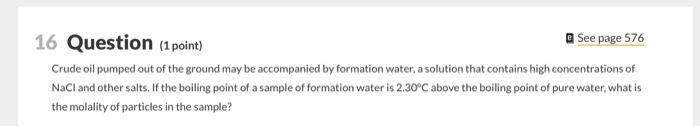 Solved 16 Question ( point) aSee page 576 Crude oil pumped | Chegg.com Solved 16 Question ( point) aSee page 576 Crude oil pumped | Chegg.com