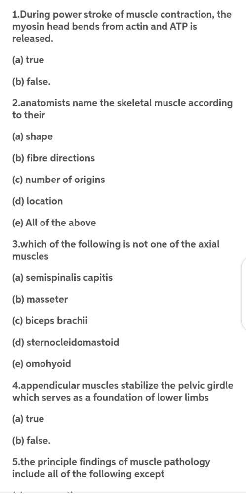 Solved 1.During power stroke of muscle contraction, the | Chegg.com