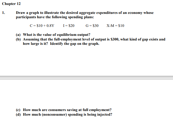 Solved Chapter 12 1. Draw a graph to illustrate the desired | Chegg.com