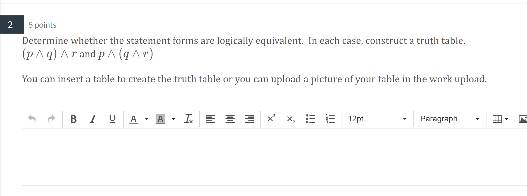 Solved Determine whether the statement forms are logically | Chegg.com