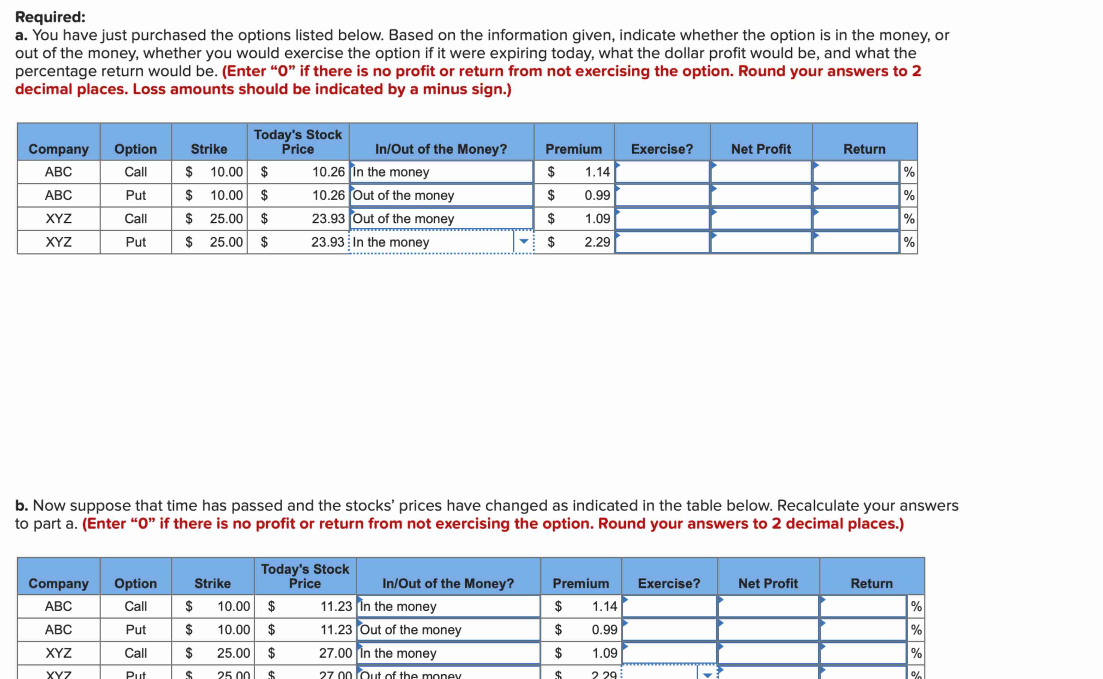 Solved Required:a. ﻿You have just purchased the options | Chegg.com