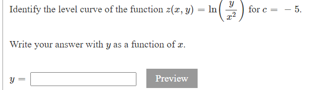 Solved Sketch the level curve of the function z(x,y)=y2−x2 | Chegg.com
