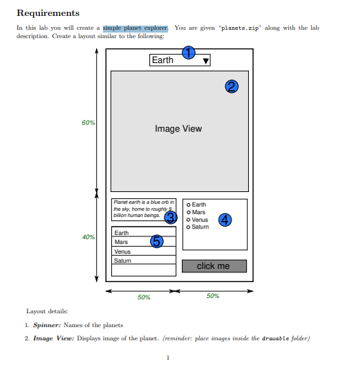 Solved Requirements In this lab you will create a simple | Chegg.com