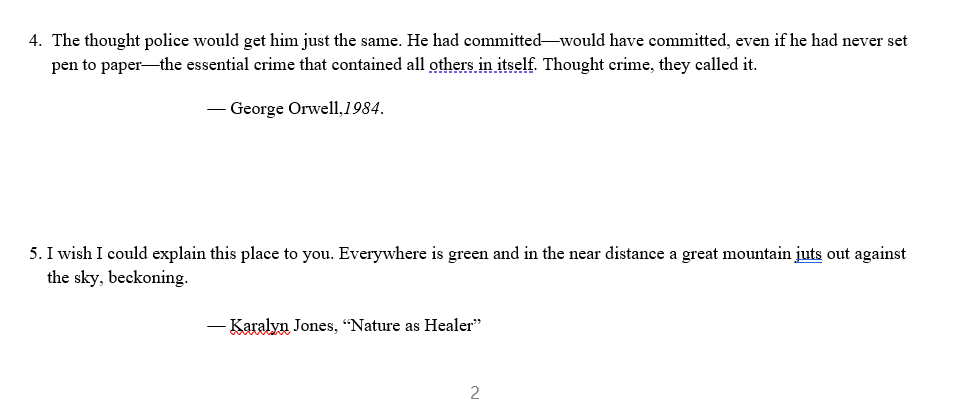 Ellipses with Quotations - Overview \& Worksheet #1 | Chegg.com