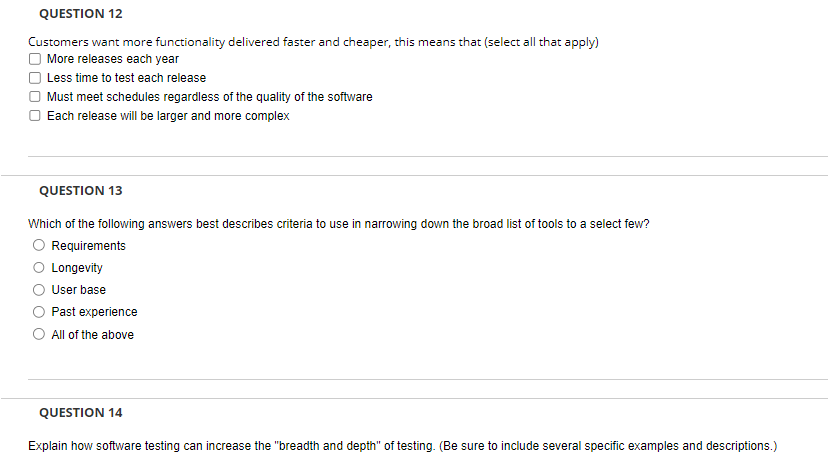 Solved Customers want more functionality delivered faster | Chegg.com
