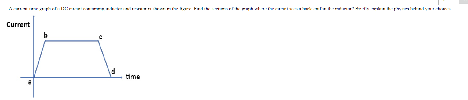 Solved A current-time graph of a DC circuit containing | Chegg.com