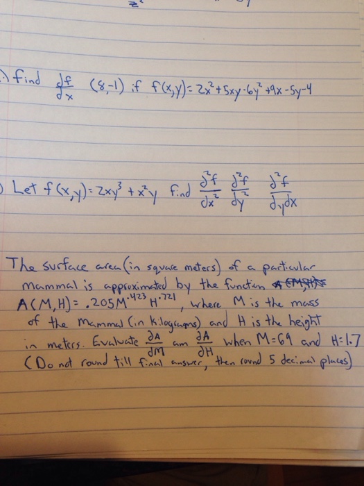 Solved Find df/dx (8, -1);f f(x, y) = 2x^2 + 5xy - 6y^2 + 9x | Chegg.com