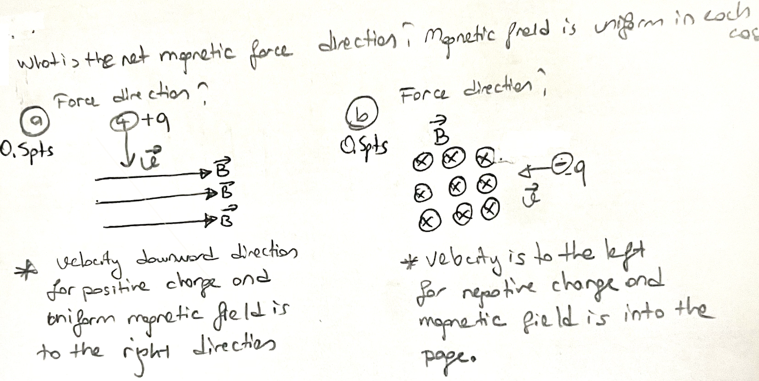 Solved What Is The Net Magnetic Force Direction Magnetic
