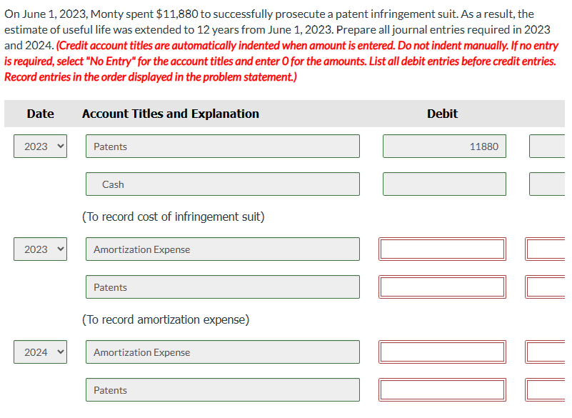Solved On June 1,2023 , Monty spent $11,880 to successfully | Chegg.com