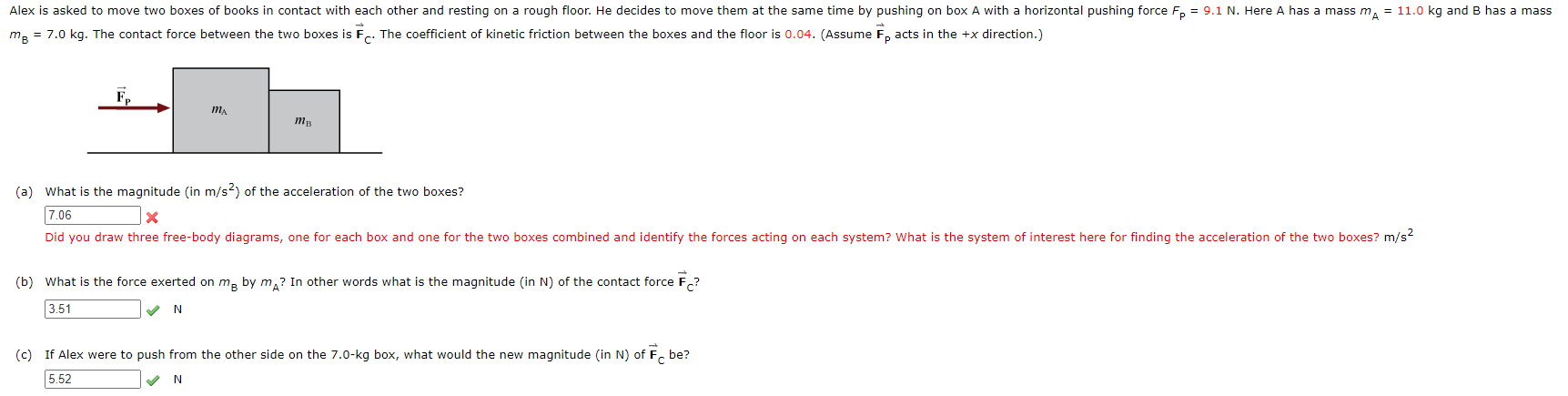 Solved (a) What is the magnitude (in m/s2 ) of the | Chegg.com