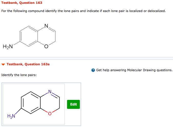 Solved For the following compound identify the lone pairs | Chegg.com