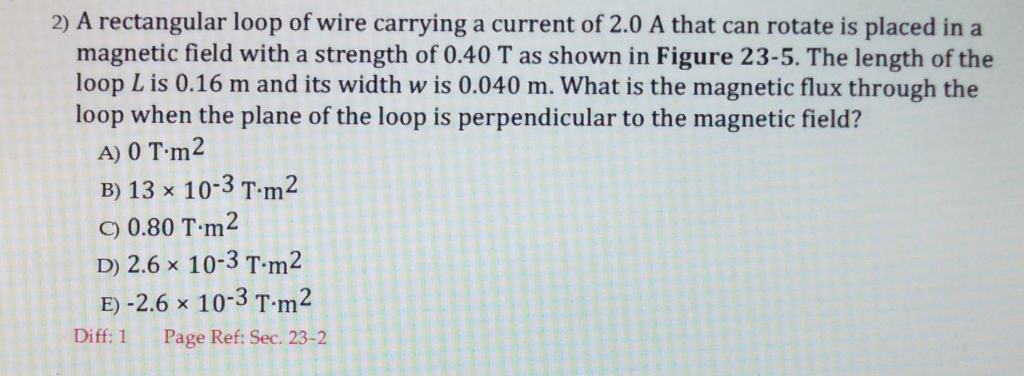 Solved FIGURE 23-5 2) A rectangular loop of wire carrying | Chegg.com